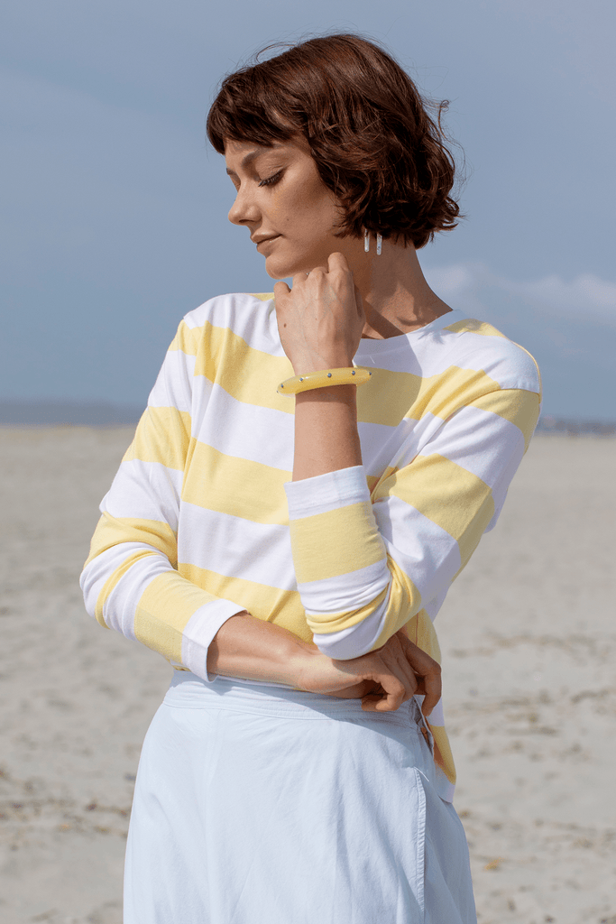 Lizzie Fortunato Ridge Cuff in Dotted Lemon Yellow – Hampden Clothing