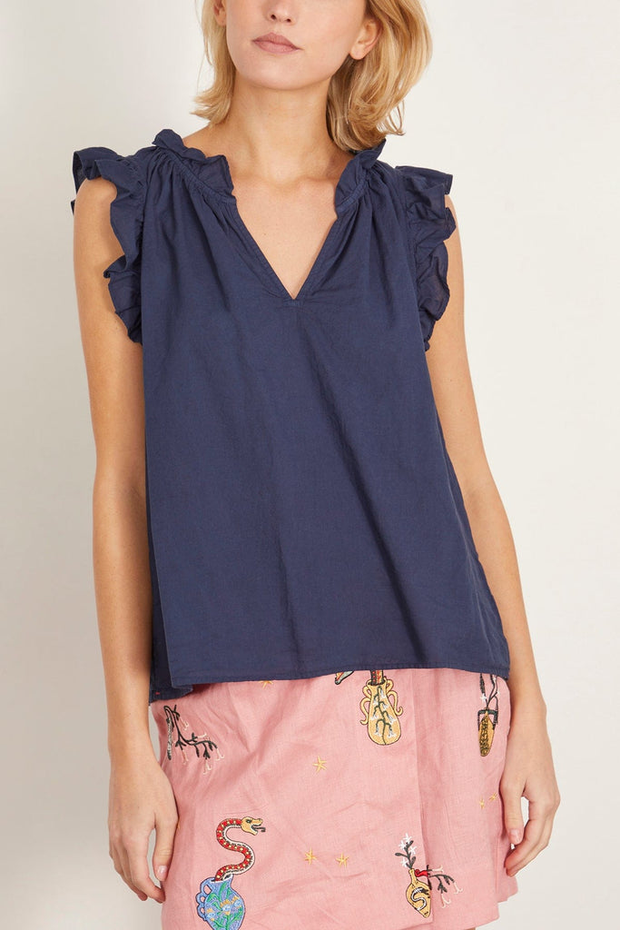 Xirena Bex Top in Navy – Hampden Clothing