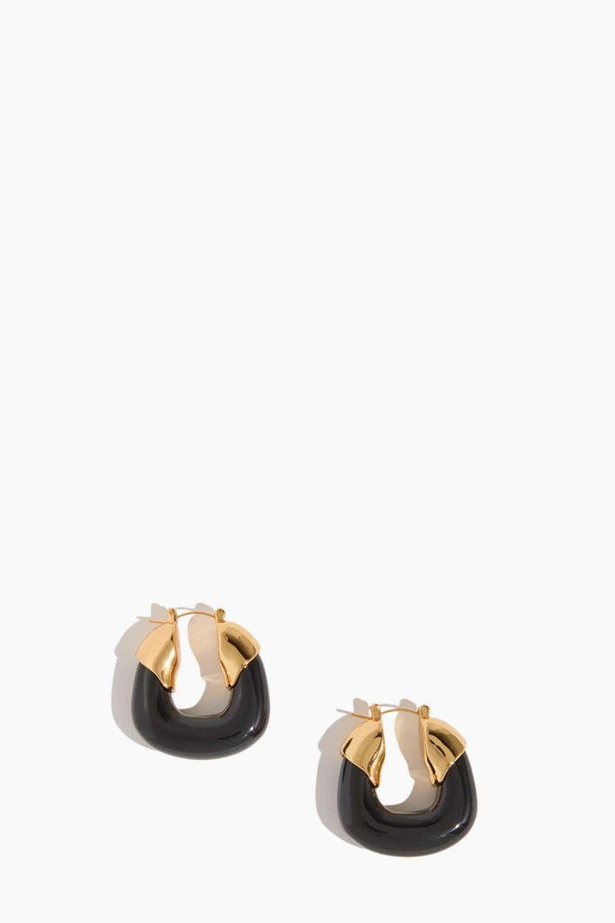 Lizzie Fortunato Organic Hoops In Midnight Hampden Clothing