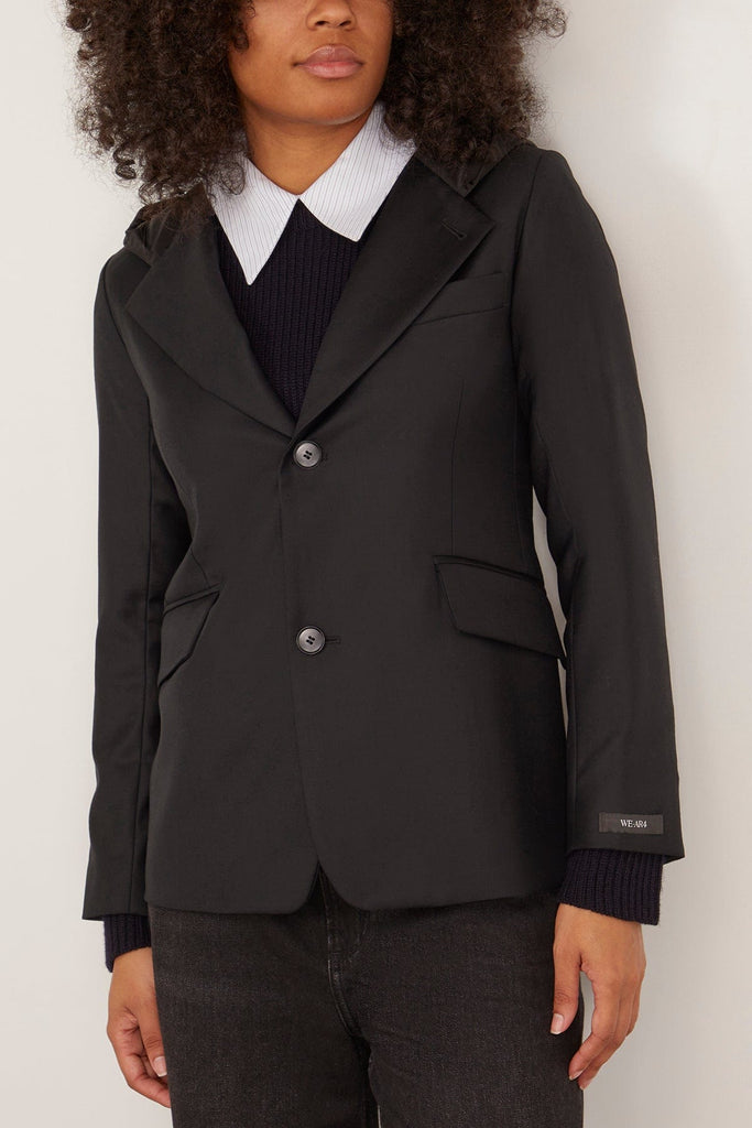 WE-AR4 Hooded Blazer in Deep Black – Hampden Clothing