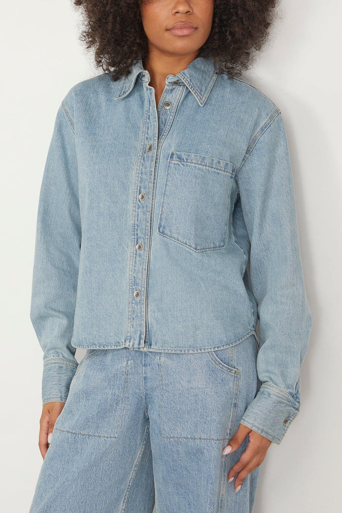 Rachel Comey Riera Shirt in Celeste – Hampden Clothing