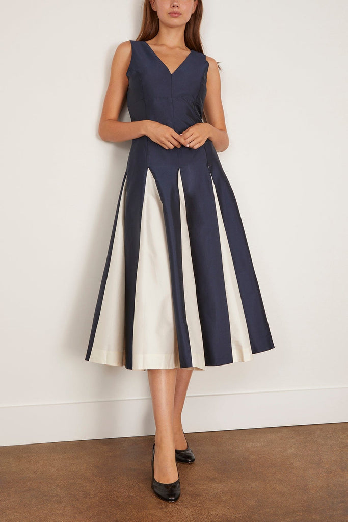 Lovebirds Mythos Dress in Midnight Blue/Ivory – Hampden Clothing