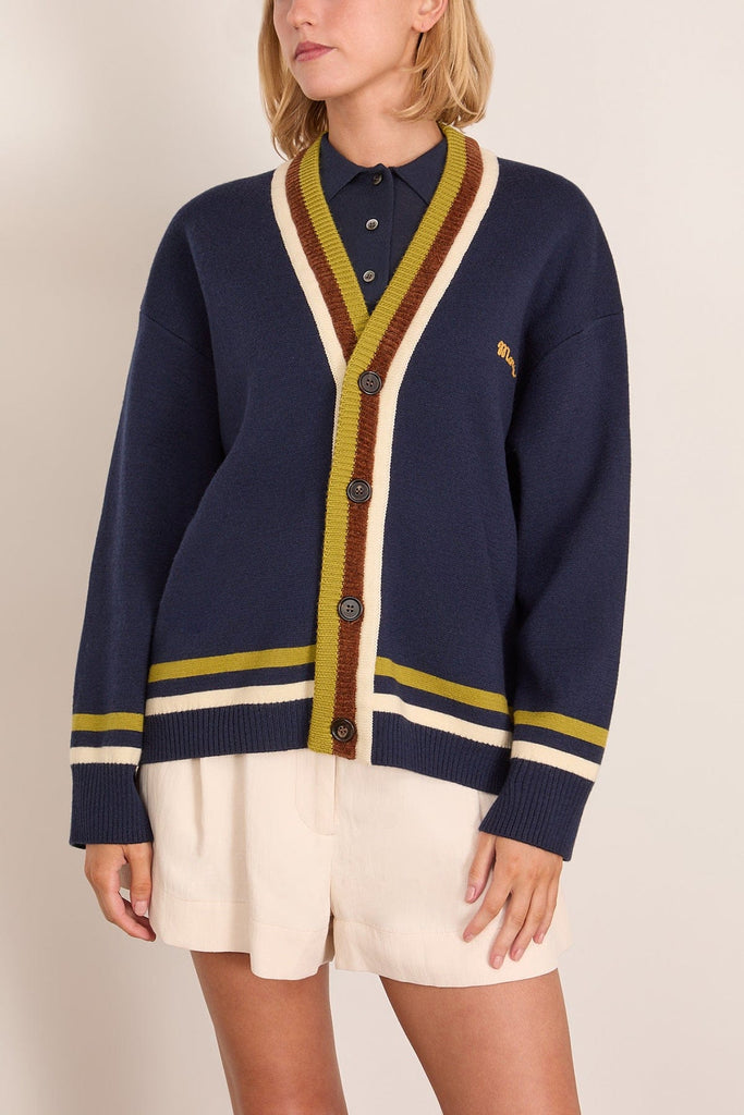 Marni Wool Cardigan in Ultramarine – Hampden Clothing