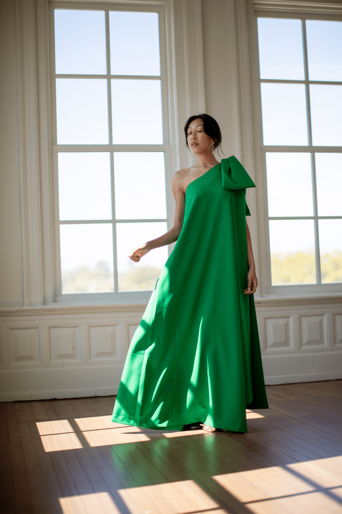 Bernadette Samuel Dress in Emerald Green – Hampden Clothing