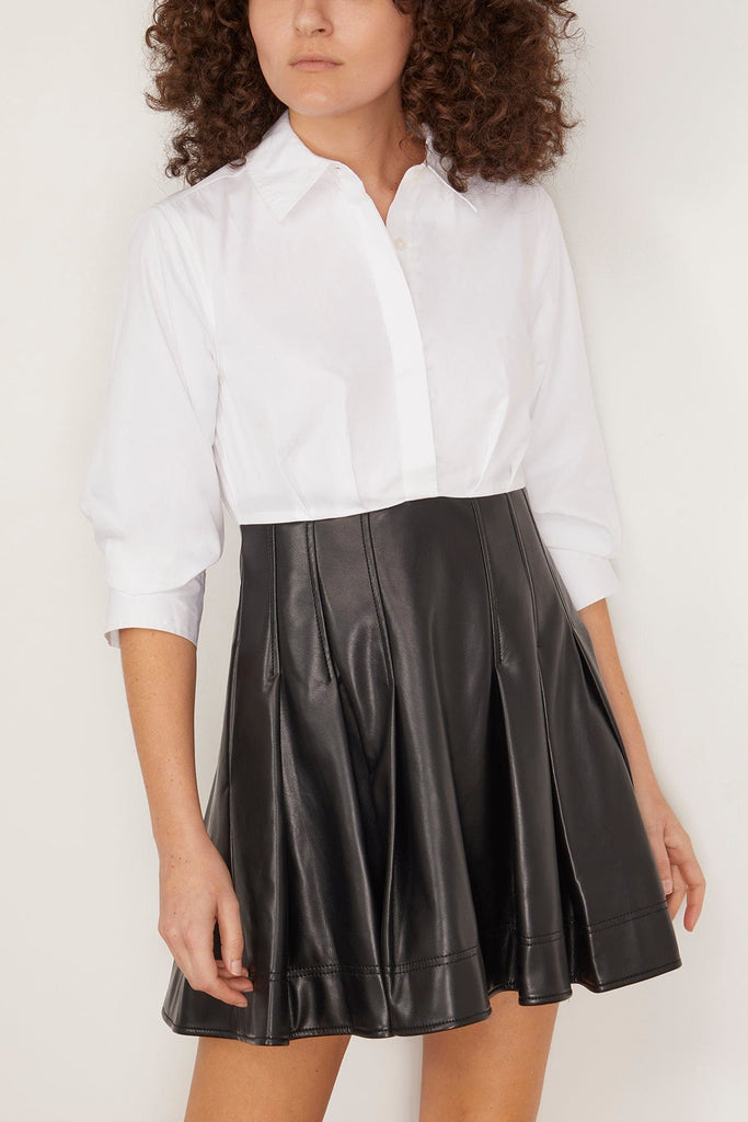 Simkhai Padma Poplin Combo Mini Dress in Black Multi – Hampden Clothing