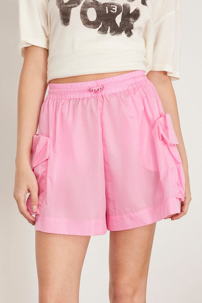 Simone Rocha Cargo Flap Pocket Flare Shorts in Bright Pink – Hampden ...
