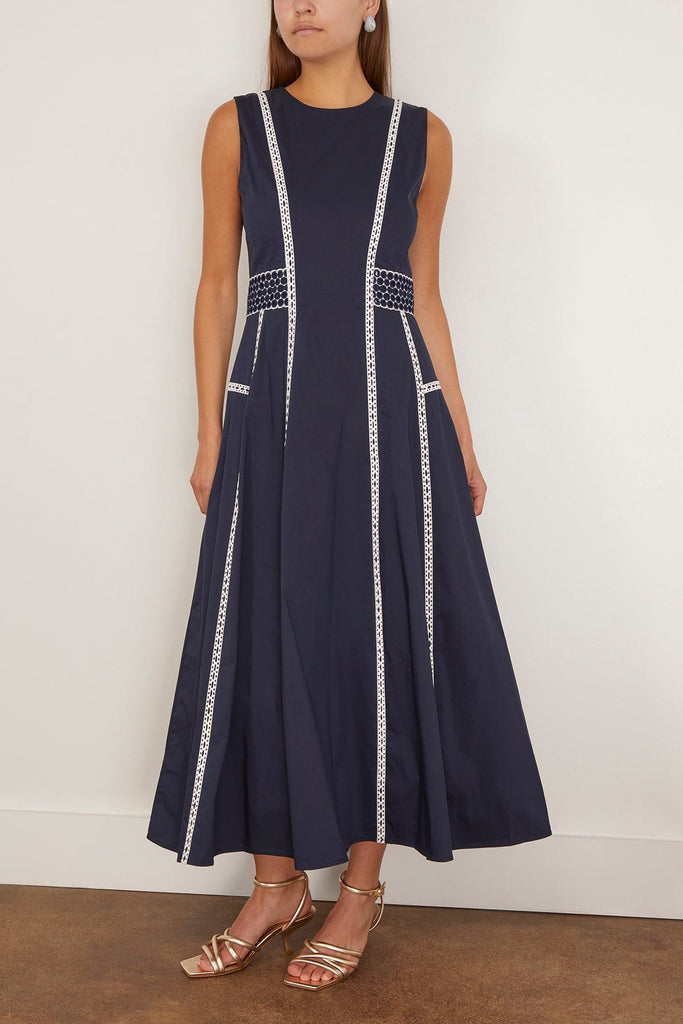 Tanya Taylor Sloane Dress in Midnight – Hampden Clothing