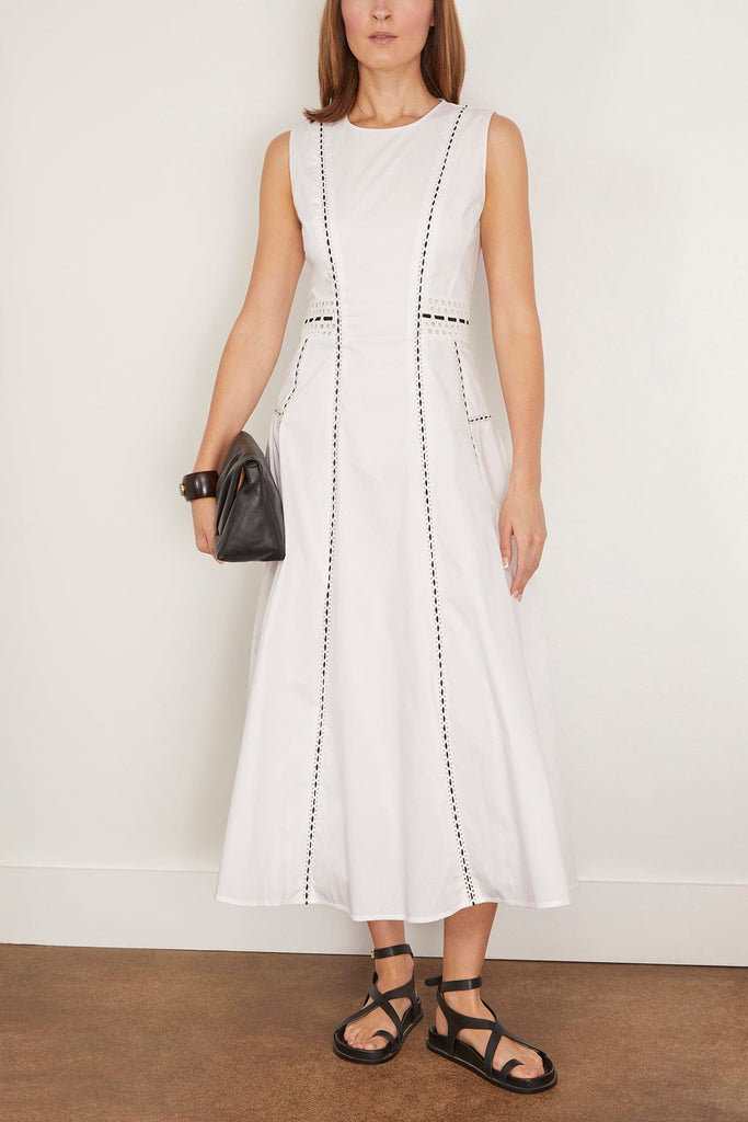 Tanya Taylor Sloane Dress in White – Hampden Clothing