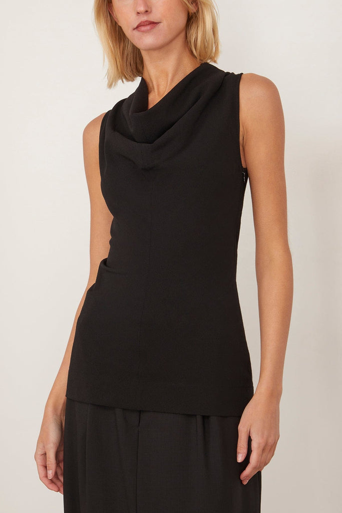 Toteme Cowl-Neck Top in Black – Hampden Clothing