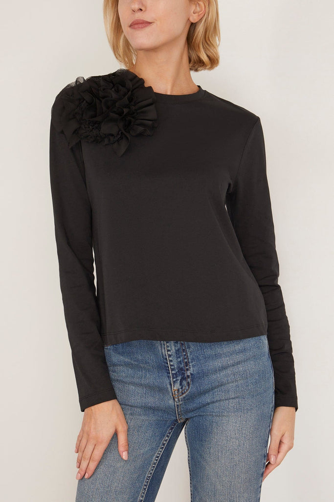 UIla Johnson Kaja Top in Noir – Hampden Clothing