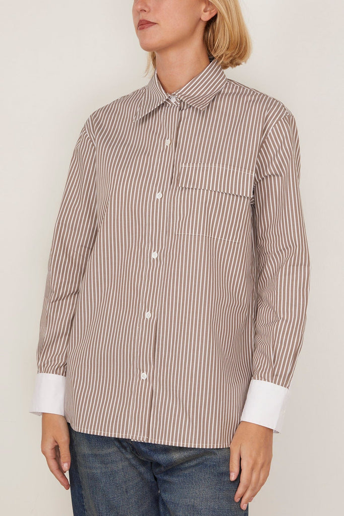 WE-AR4 Haze Shirt in Dark Sand Stripe – Hampden Clothing