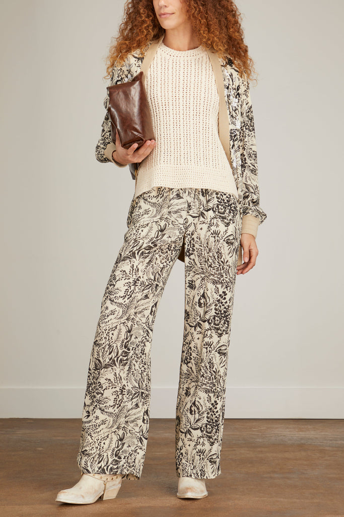 Pantalón Jogger De Color Blanco Con Estampado Toile De, 49% OFF