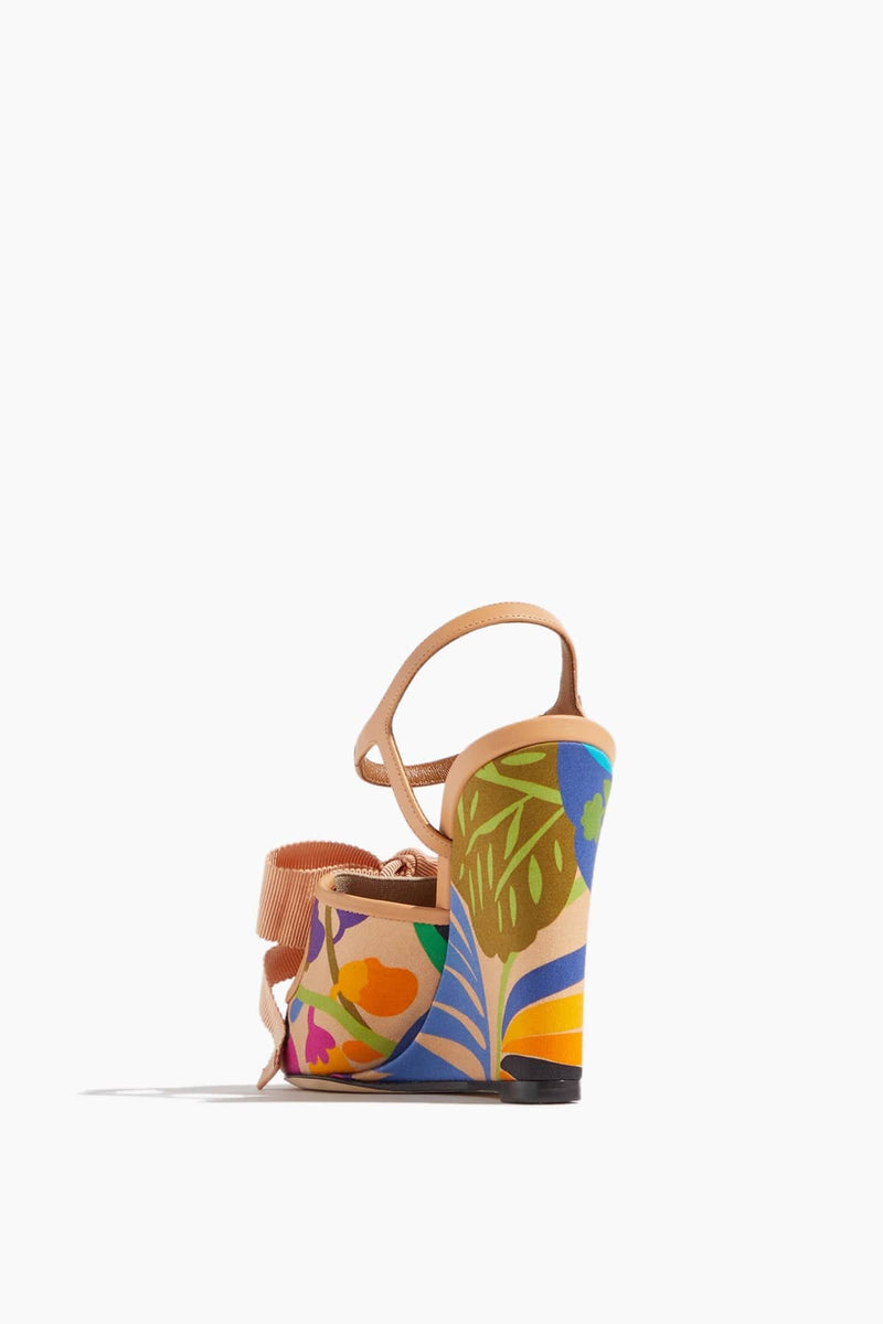Bow Wedge Sandals